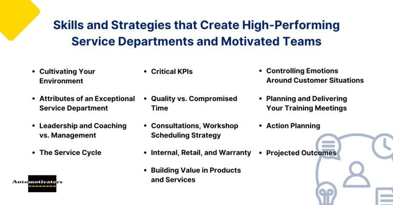 Essential Service Manager Skills for Automotive Success!