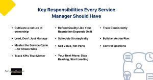 Key Responsibilities of Service Managers for Success!